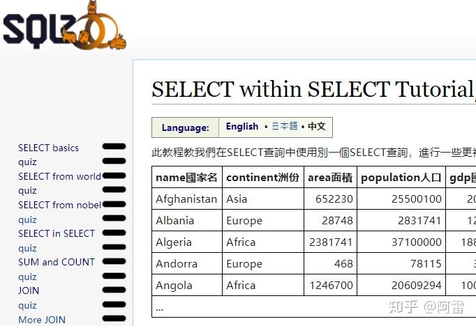 Sql学习之路—复杂查询 知乎 