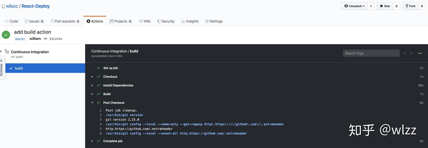 使用Github Action 部署项目到云服务器 - 知乎