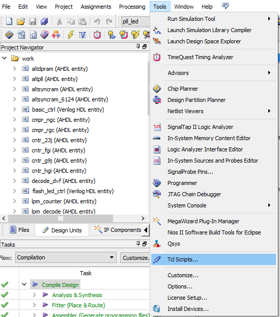 FPGA：用QuartusII Tcl Scripts进行管脚分配 - 知乎