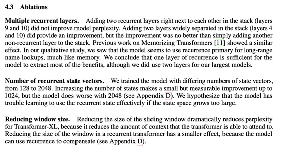 [NIPS'22 简读] Block-Recurrent Transformer + Temporal Latent Bottleneck - 知乎