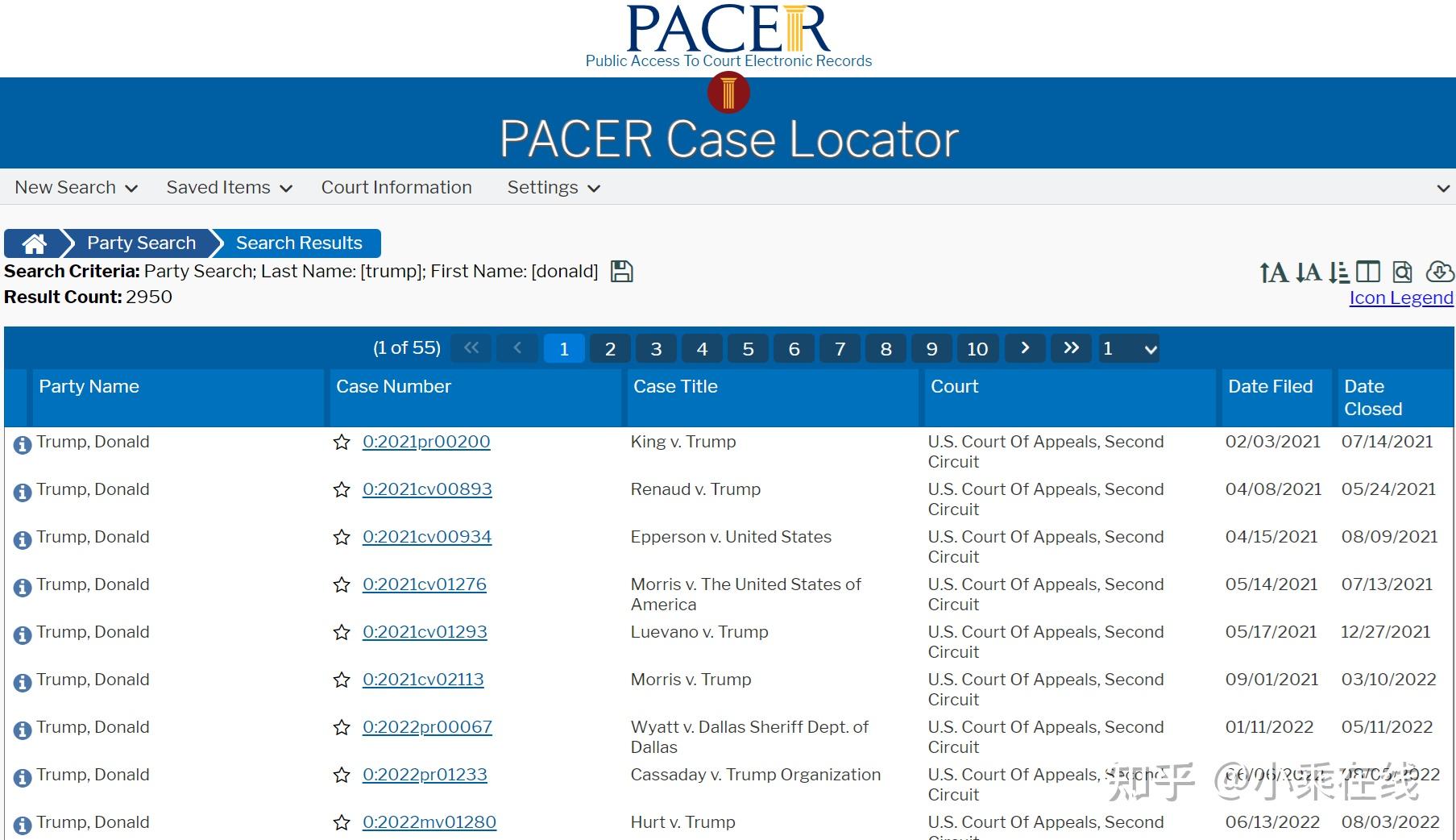 如何使用PACER系统查询美国诉讼信息 - 知乎