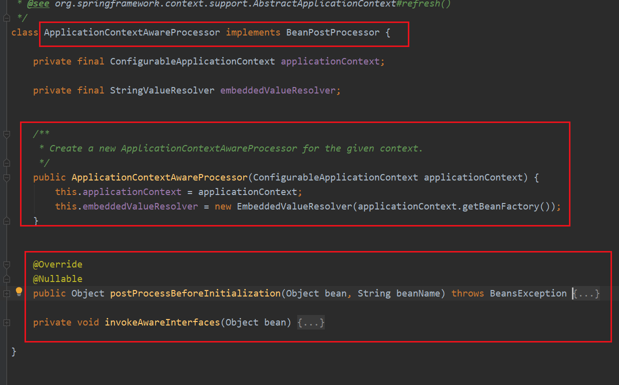 Spring源码分析：2、Spring准备工厂：prepareBeanFactopry，引入Aware接口和BeanPostProcessor的合作 - 知乎
