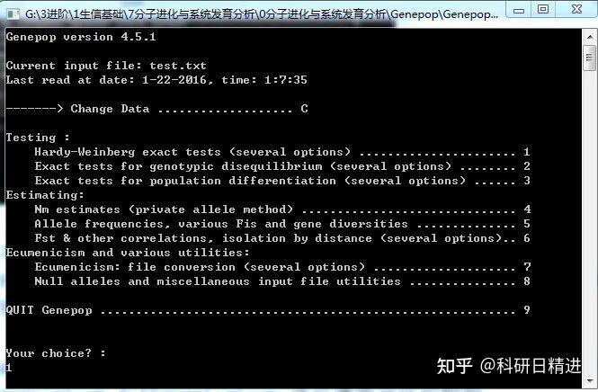 GENEPOP：一个非常实用的群体遗传学分析软件 - 知乎