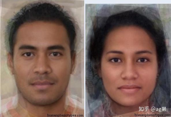 大洋的航海者：澳洲和印度洋、太平洋群岛居民的平均脸 - 知乎