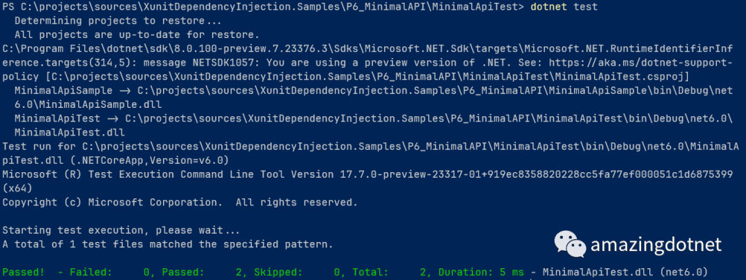 使用 xunit DependencyInjection 对 Minimal API 进行测试 - 知乎