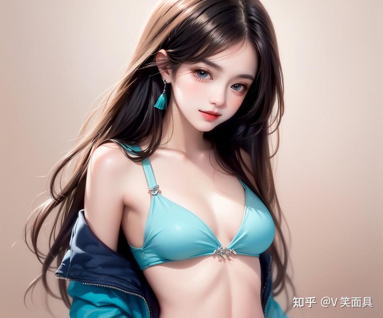 AI绘画2.5D美女，少量tag 生成虚幻背景，秀发飘逸的少女【tag+模型+lora】 - 知乎