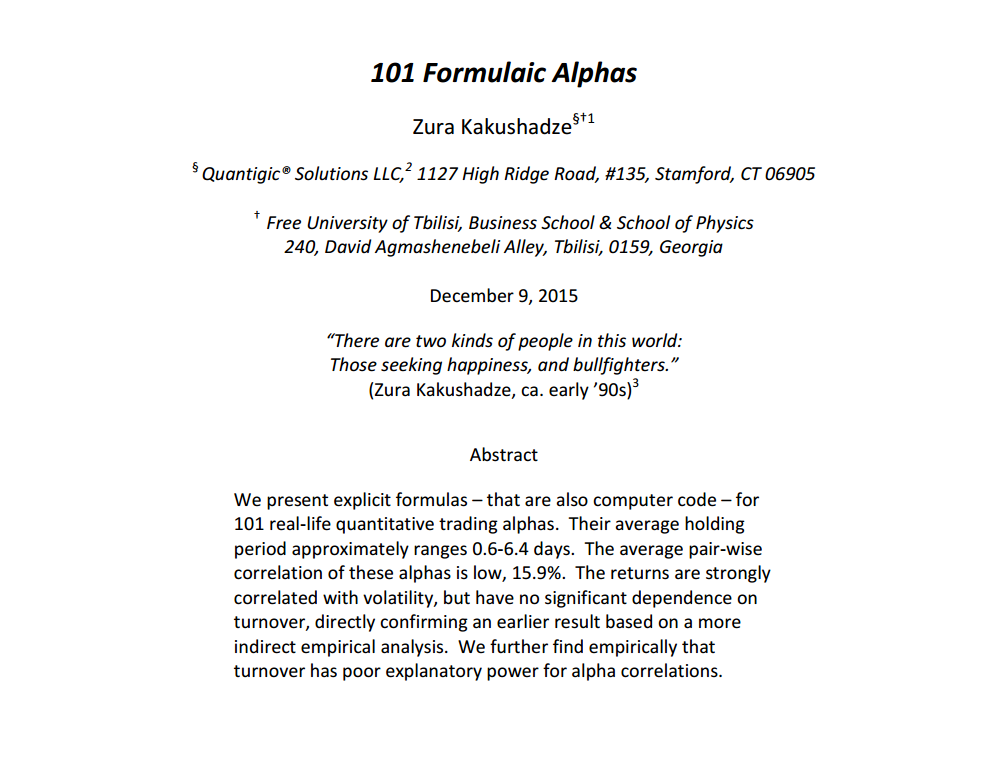 WorldQuant 101 Alphas及一些思考 - 知乎