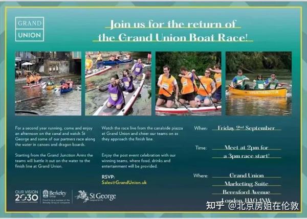 百舸争流，伦敦不只有泰晤士河 | Grand Union一年一度划船比赛 - 知乎