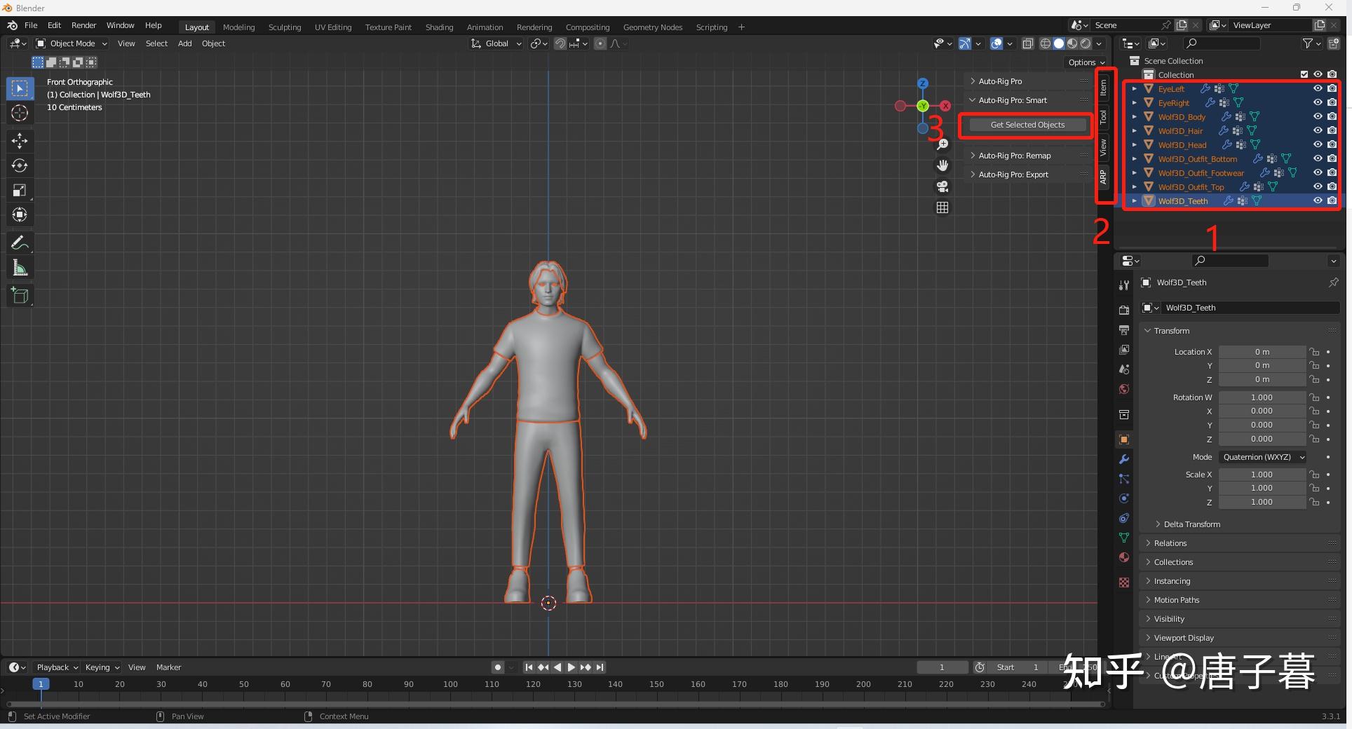 如何使用blender的auto rig pro插件为人物模型绑定虚幻5（UE5）角色骨骼 - 知乎