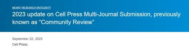 Cell出版社：允许“一稿多投”！可同时向21本SCI 期刊投稿 - 知乎