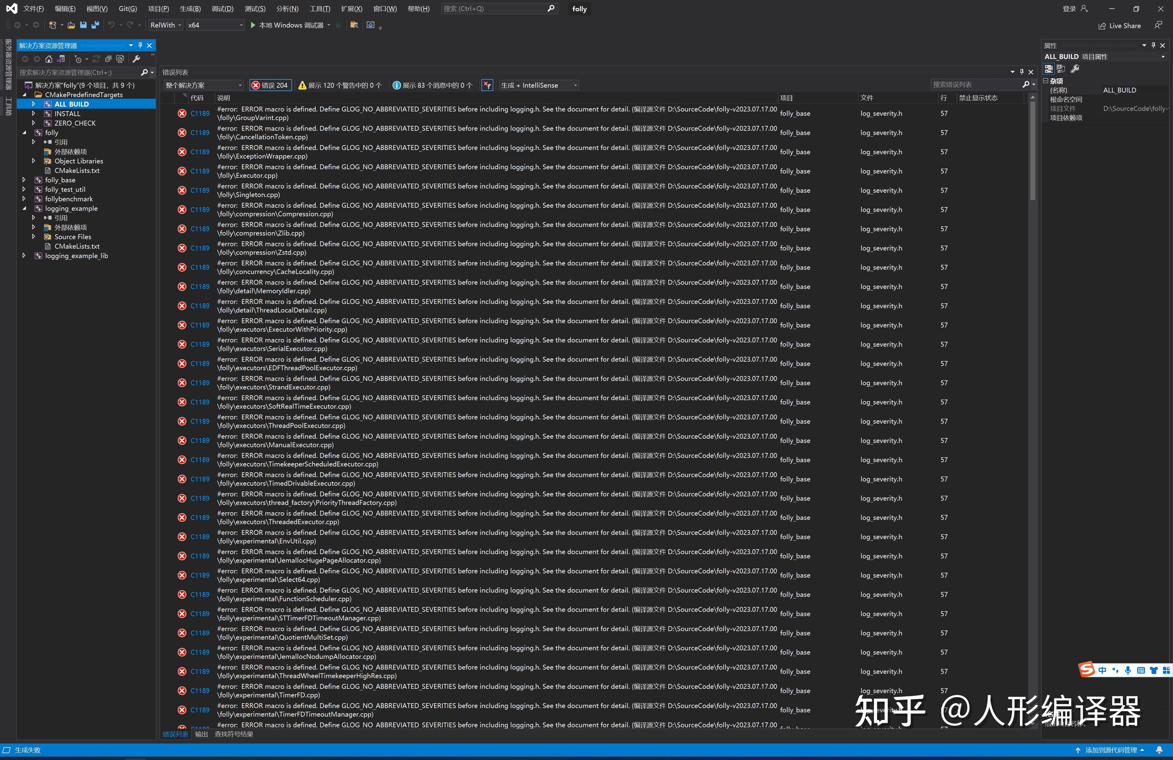 Windows下编译folly最新版v2023.07.1700 - 知乎 Windows下编译folly最新版v2023.07.1700 - 知乎
