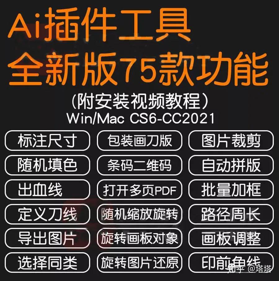 Adobe AI开挂插件了！包含全新版AI常用插件75款合集+全新版AI相切圆/路径吸附、镜像工具等合集 - 知乎