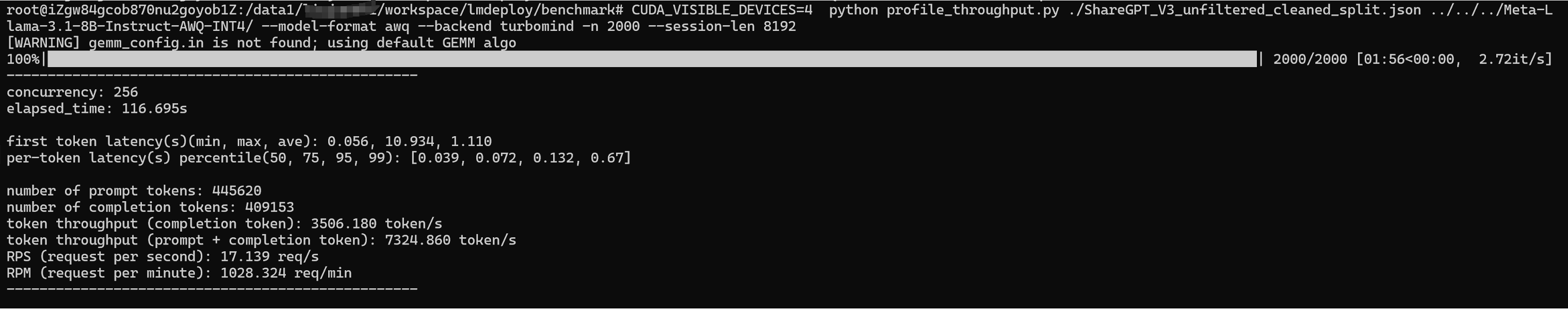 LMdeploy 执行效率高于VLLM探究 - ExplorerMan - 博客园