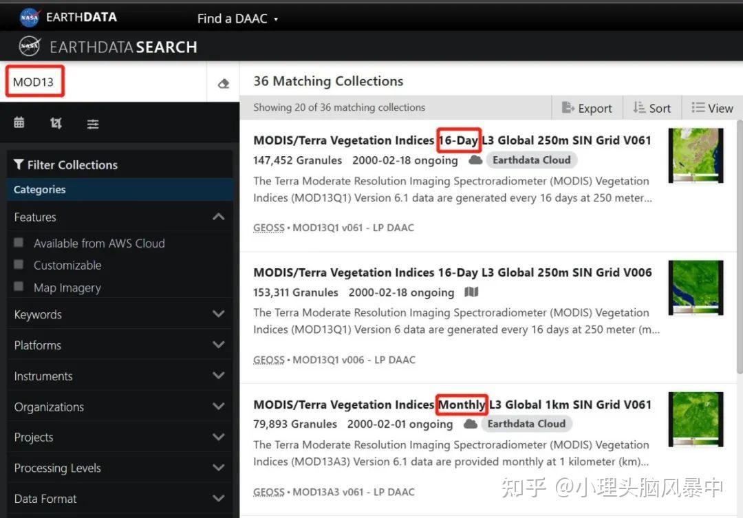 MODIS数据介绍与自动下载方式 - 知乎