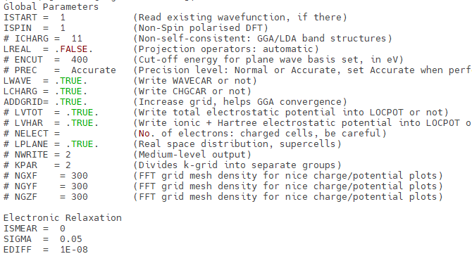 DFT新手入门：VASPKIT生成模版INCAR - 知乎