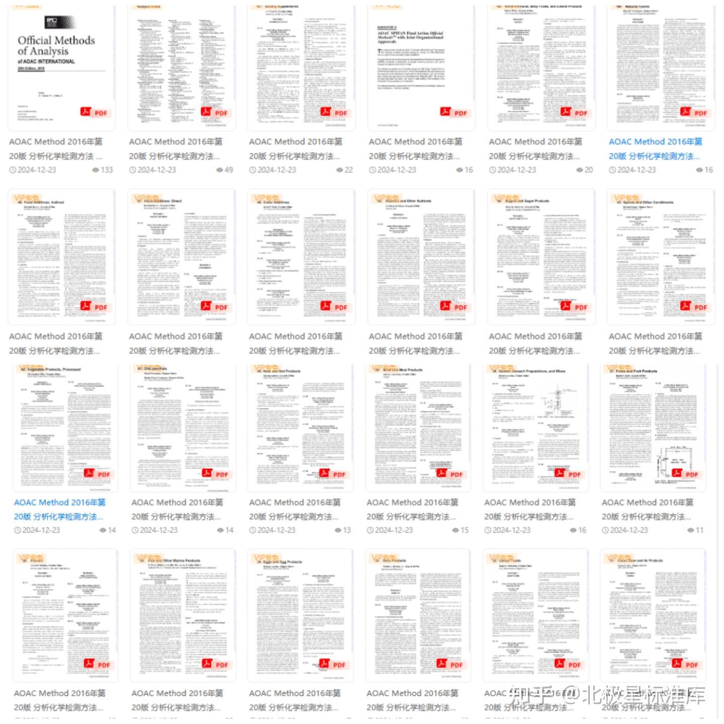 【标准下载】AOAC method 2016 Official Methods of Analysis 分析化学检测方法含全部章节 - 知乎