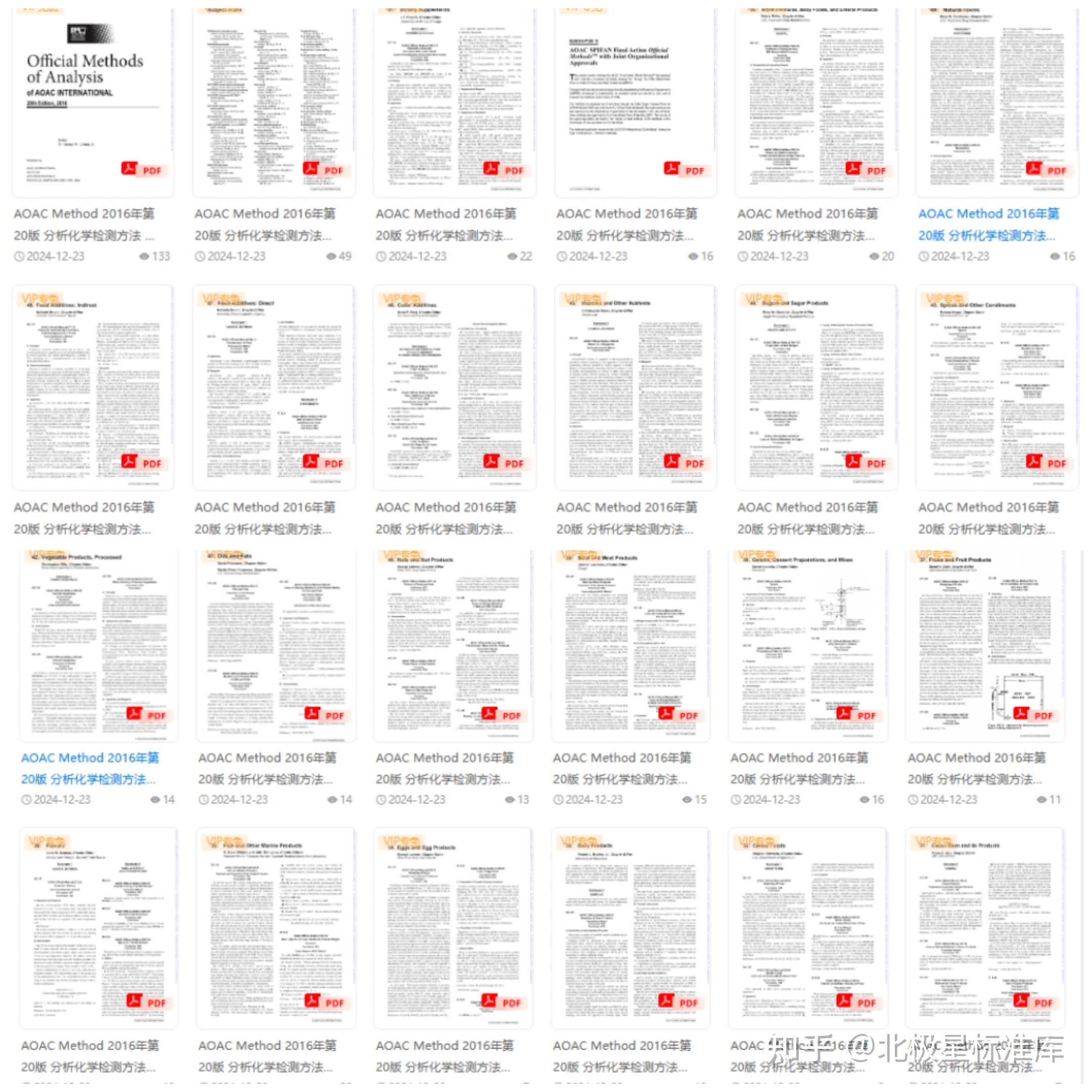 【标准下载】AOAC method 2016 Official Methods of Analysis 分析化学检测方法含全部章节 - 知乎