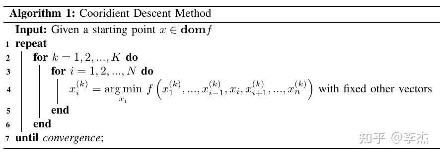 坐标下降法（Coordinate Descent Method）& 分块坐标下降法（Block Coordinate Descent ...