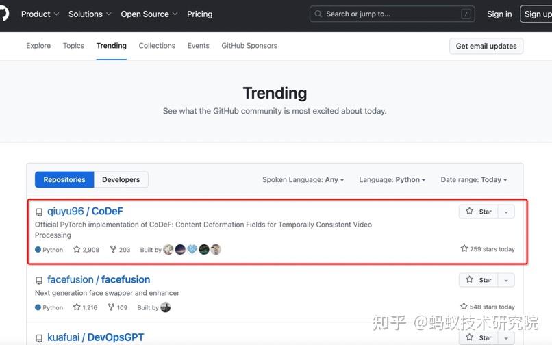 GitHub趋势榜第一！蚂蚁技术研究院发布强时序一致性视频处理技术CoDeF - 知乎
