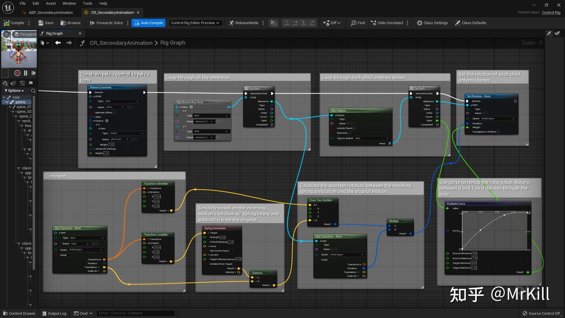 游戏引擎应用-Unreal Engine内容示例之Control Rig分析（一） - 知乎