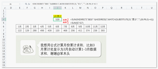 Excel公式组合嵌套技巧：如何自动计算动态月份的累计求和？ 知乎 