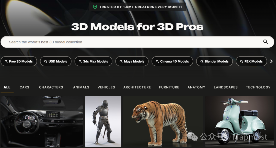 3D模型白嫖啦！这几个网站得收藏！ - 知乎