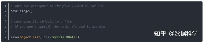 R语言使用save.image函数保存当前工作空间（workspace）的镜像（image）、使用save函数将指定数据对象保存在当前目录或者 ...