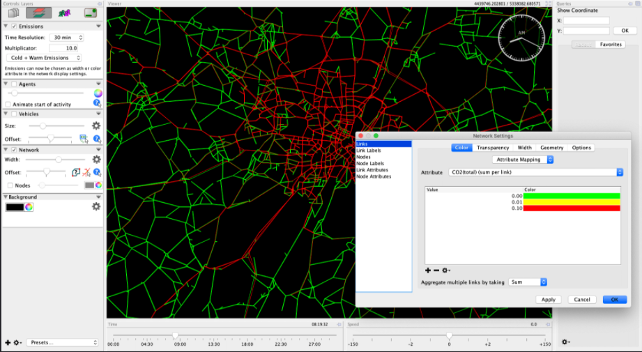 MATSim仿真结果可视化及分析软件—Via基本功能说明 - 知乎
