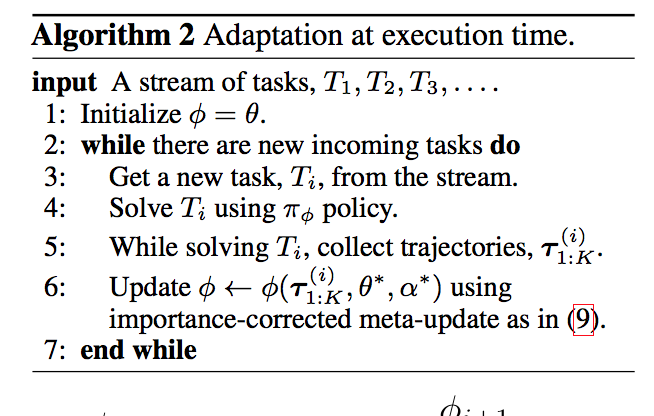 论文笔记 Continuous Adaptation via Meta-Learning in Nonstationary and ...