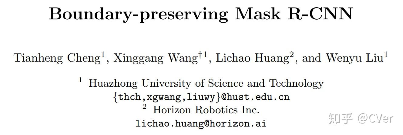 ECCV 2020 | BMask R-CNN：边界保持的Mask R-CNN - 知乎