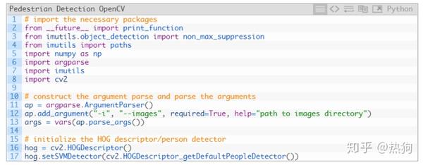 行人检测 基于 OpenCV 的人体检测 - 知乎