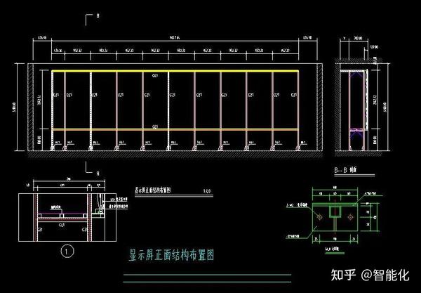 室内LED显示屏与室外LED显示屏安装大样图，CAD格式 - 知乎