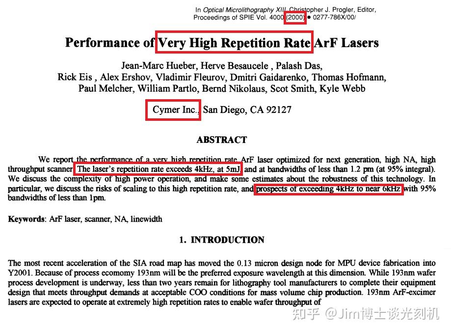 谈谈“我的中国芯”的那些事儿（2）：ArF光刻光源如何进阶20W? - 知乎