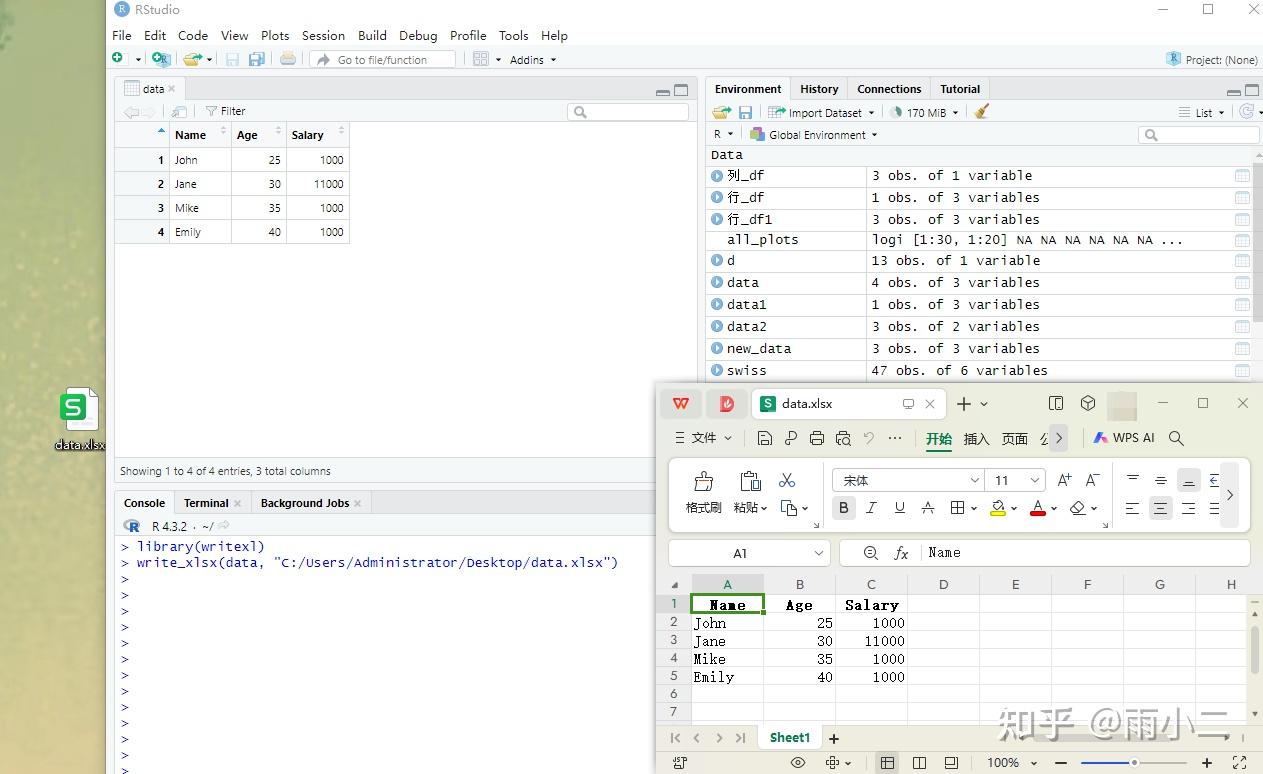 R导出EXCEL格式的文件？4招解决~ - 知乎