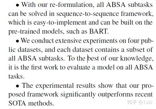A Unified Generative Framework for Aspect-Based Sentiment Analysis - 知乎