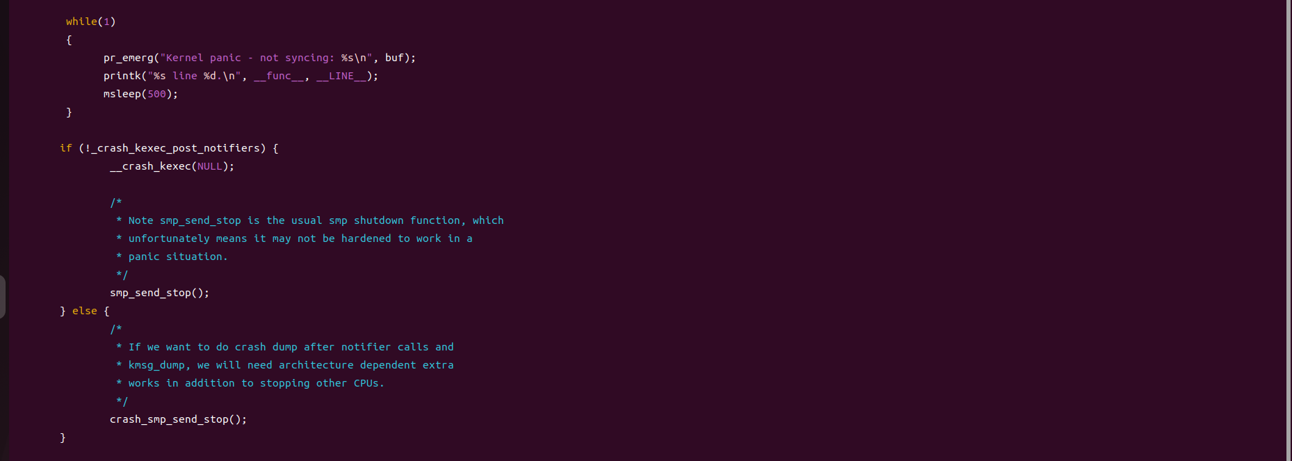 Linux内核panic核心执行逻辑 - 知乎