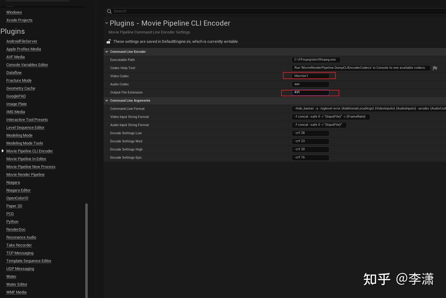 UE5（虚幻）Movie Render Queue 输出MOV/MP4/AVI格式的视频 - 知乎