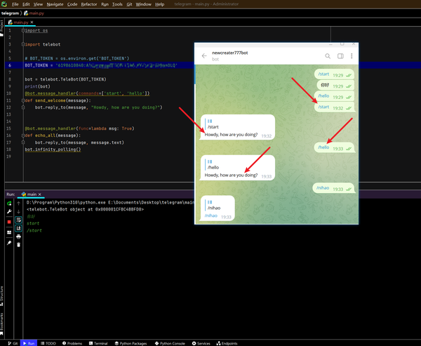 Python使用telegram 的token创建一个机器人 - 知乎