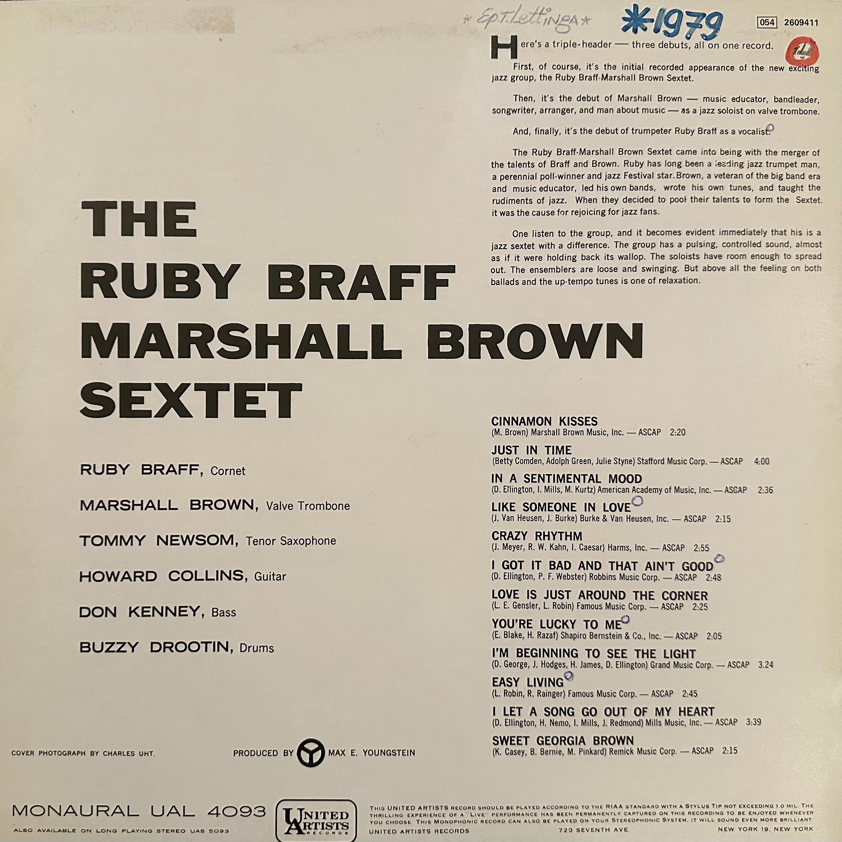 The Ruby Braff Marshall Brown Sextet - 知乎