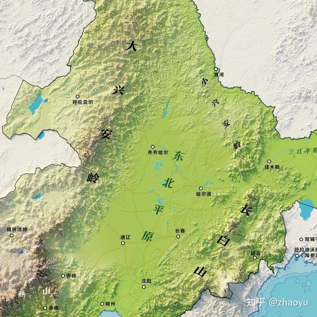 中国及周边地区3d地形图 - 知乎