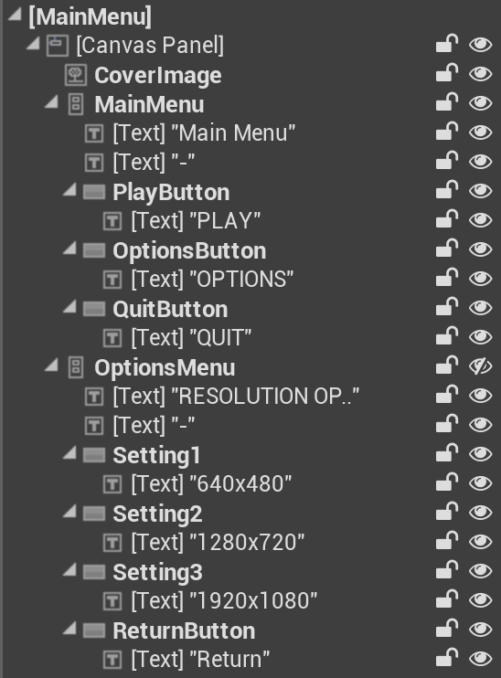 UE4虚幻引擎学习云笔记(八)-UMG UI设计器快速入门-[2.主菜单UI] - 知乎