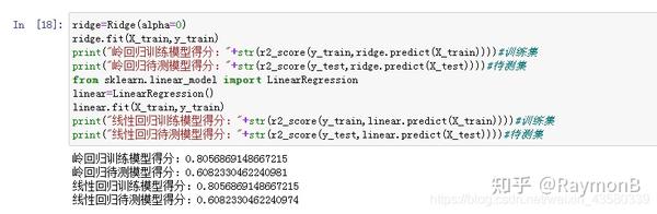 python 岭回归算法之回归实操 - 知乎