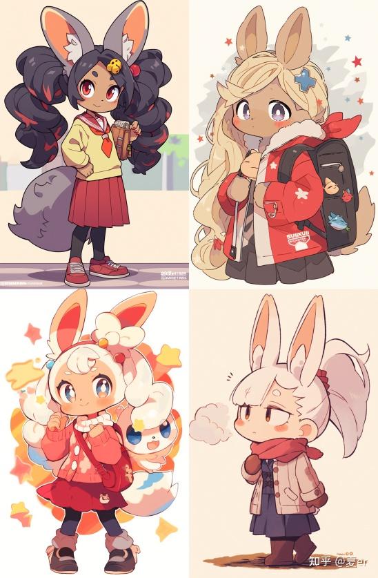 Niji V5 最新 --style cute 插画风get！ - 知乎