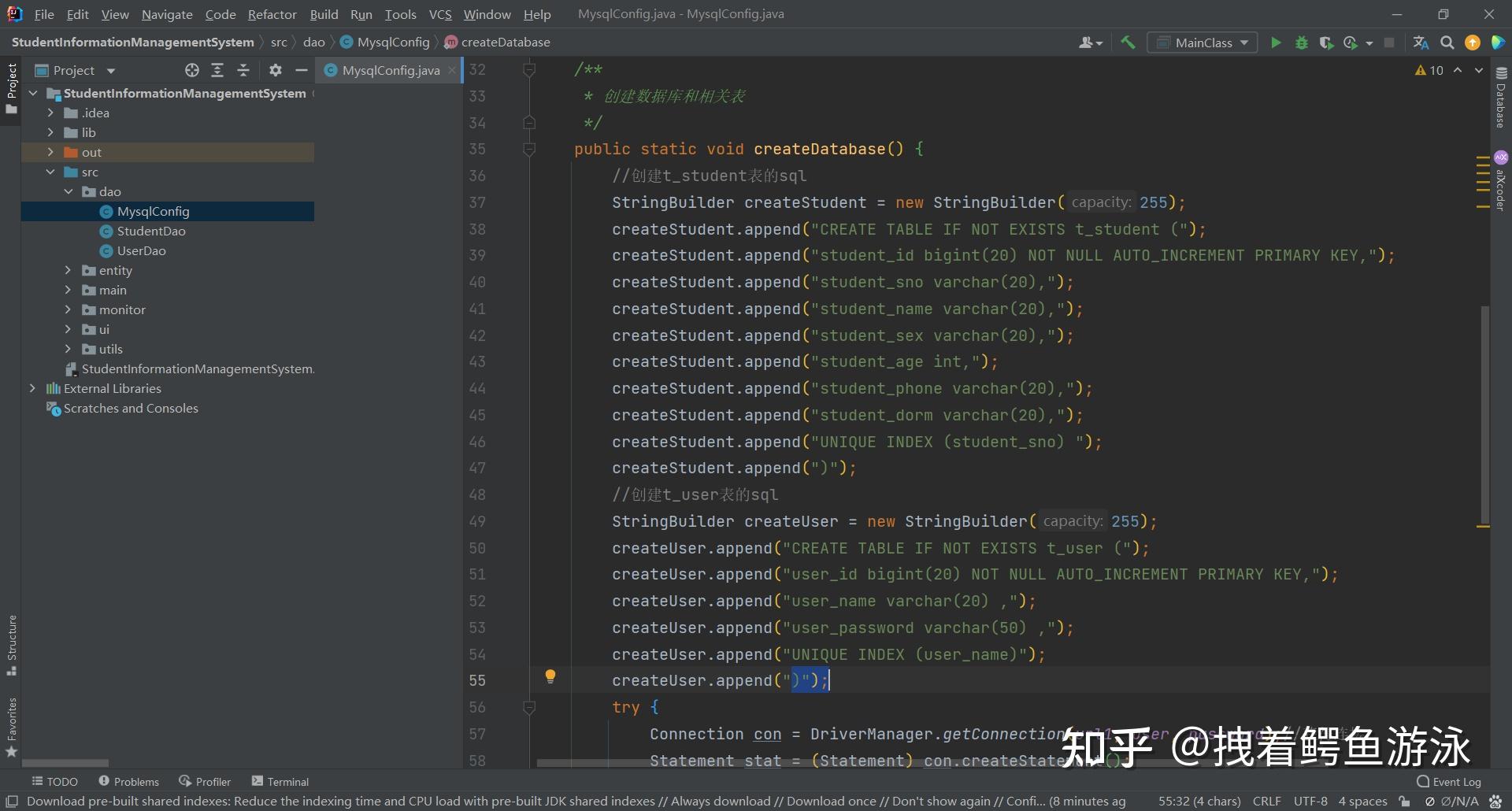 java学生信息管理系统（JavaSwing+MySQL+GUI） - 知乎