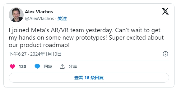 Alex Vlachos：与Meta一起制定VR新课程 - 知乎