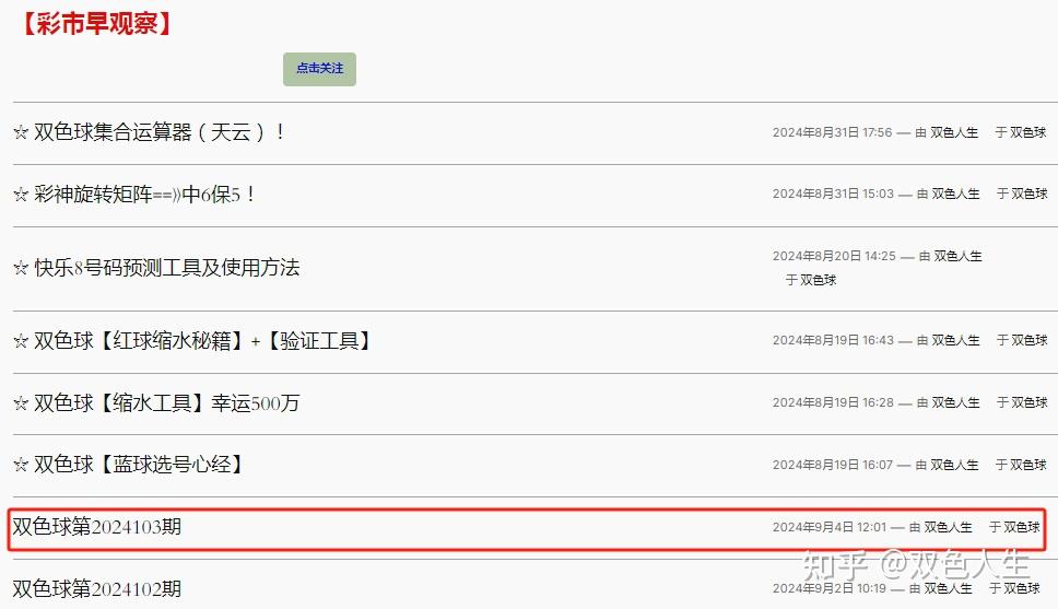 双色球第2024103期【开奖前思考】 - 知乎