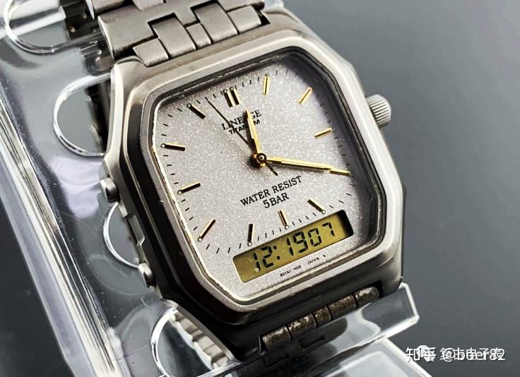 卡西欧早期的双显LINEAGE——全钛方块CASIO LIN154 - 知乎