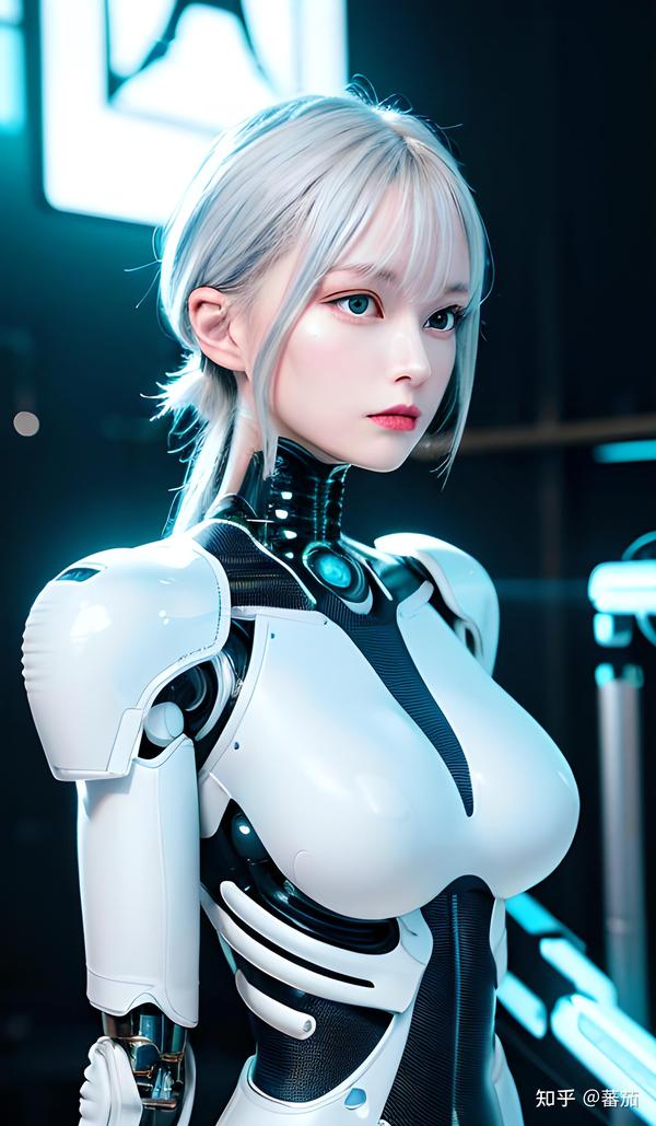 科技与艺术的完美结合:白发人形机械女带你领略机器人之美 知乎