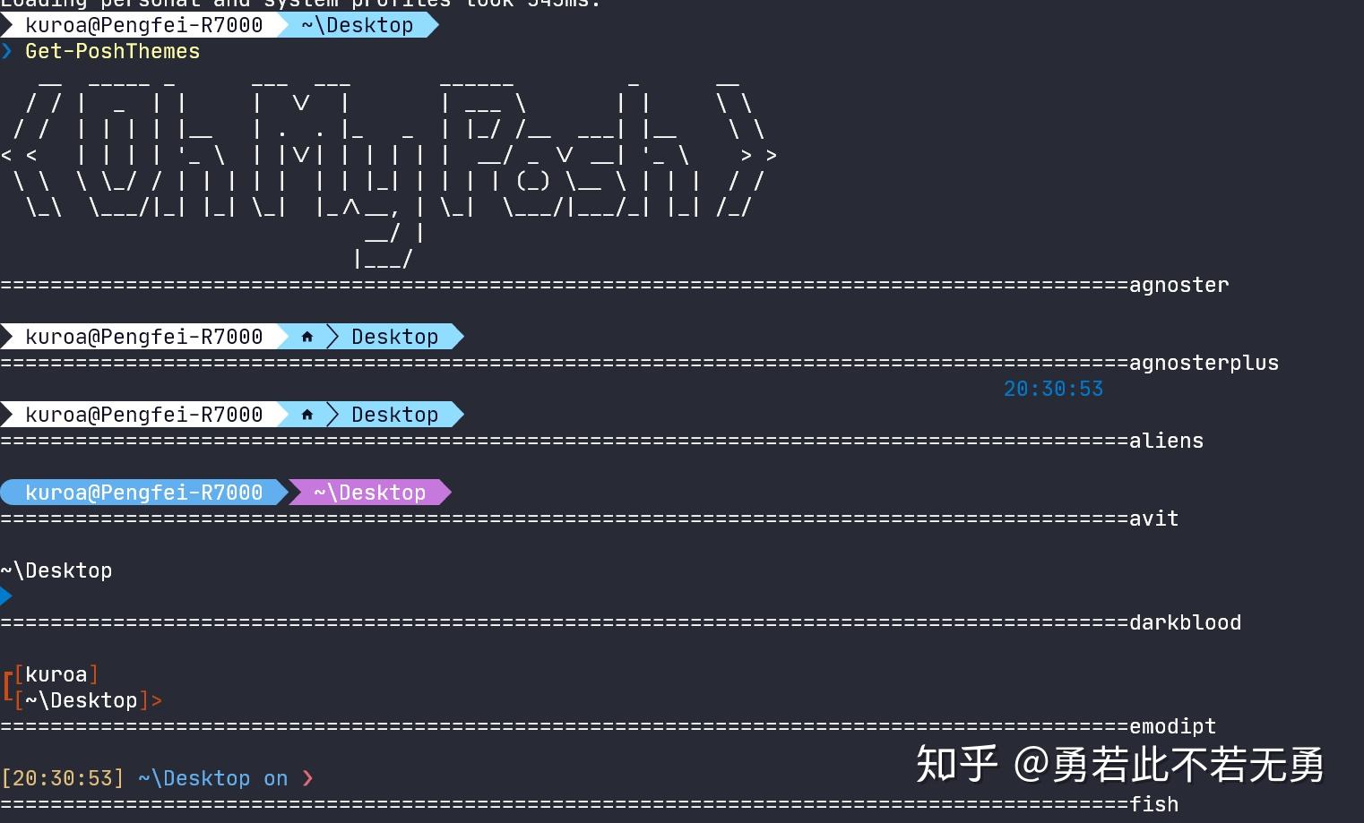 Oh my Posh 3——易于自定义主题的Powershell美化工具 - 知乎