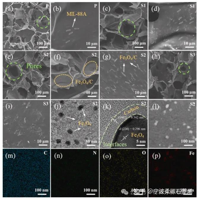 安徽理工大学《Carbon》：壳聚糖/MIL-88A衍生NC/Fe3O4/碳复合气凝胶，用于电磁波吸收和隔热 - 知乎
